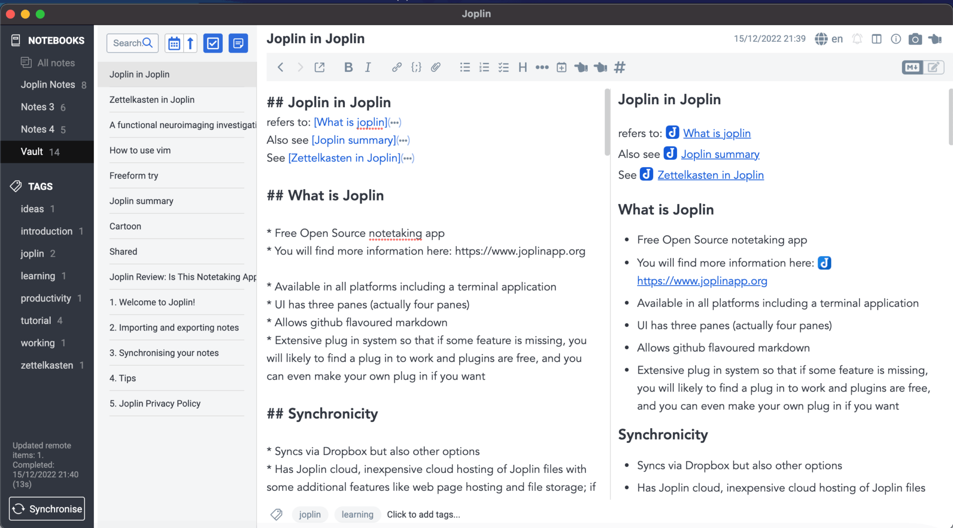 Joplin: Open Source Note-Taking App for Windows, macOS & Linux ...